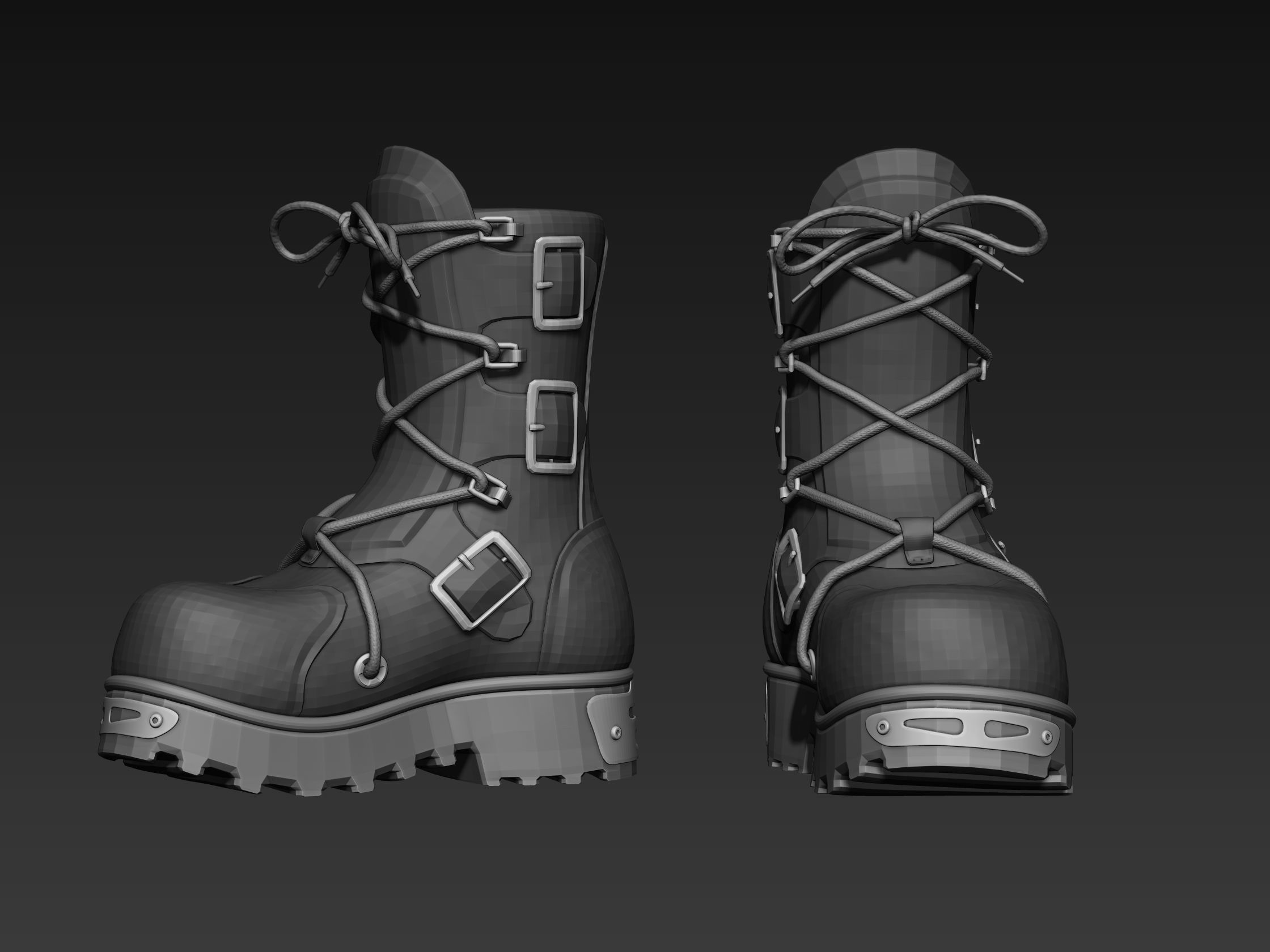 Boots - Basemesh 3D model | CGTrader