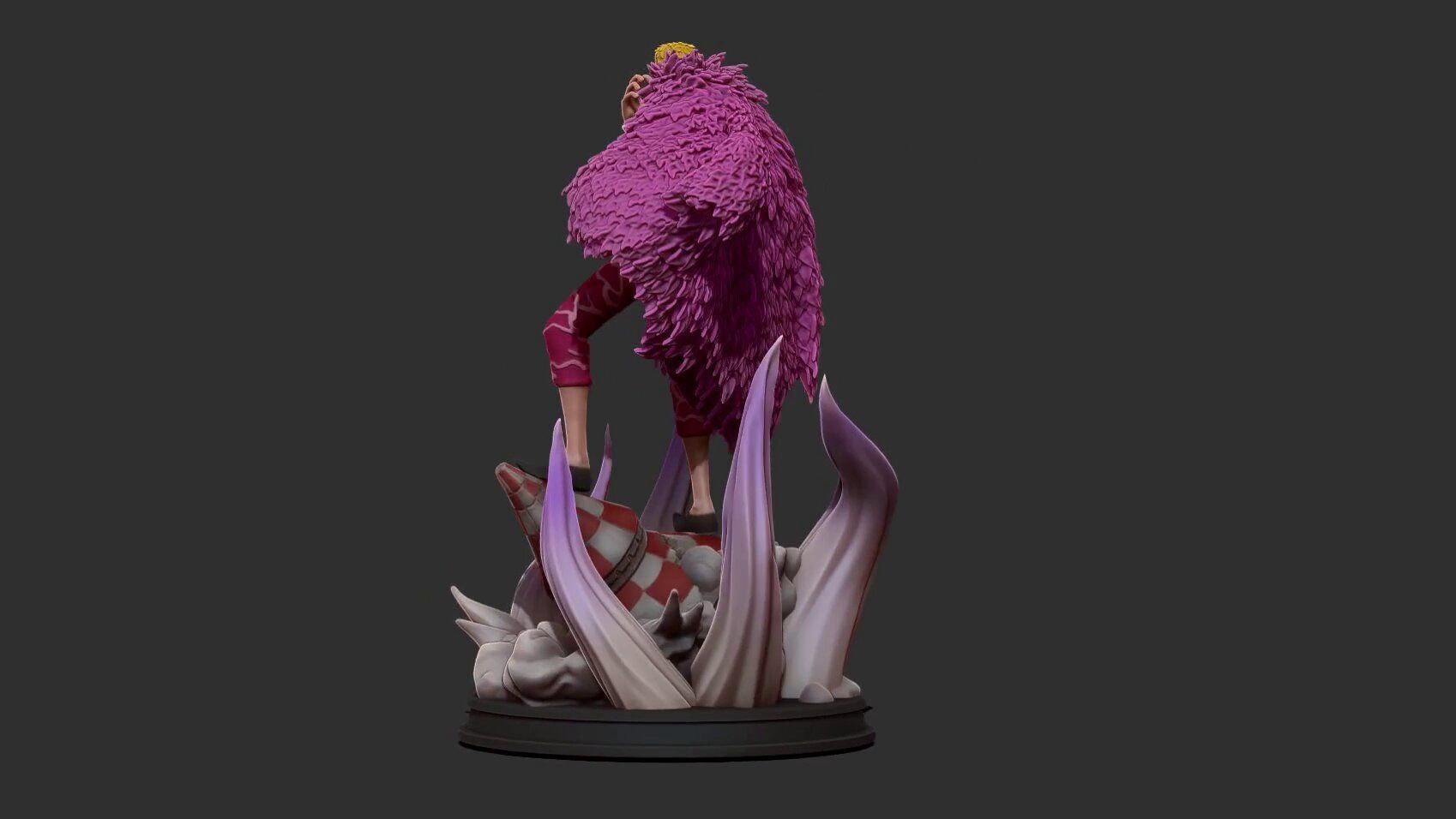 Donquixote Doflamingo 3d print statue - One Piece figurine 3D model 3D ...