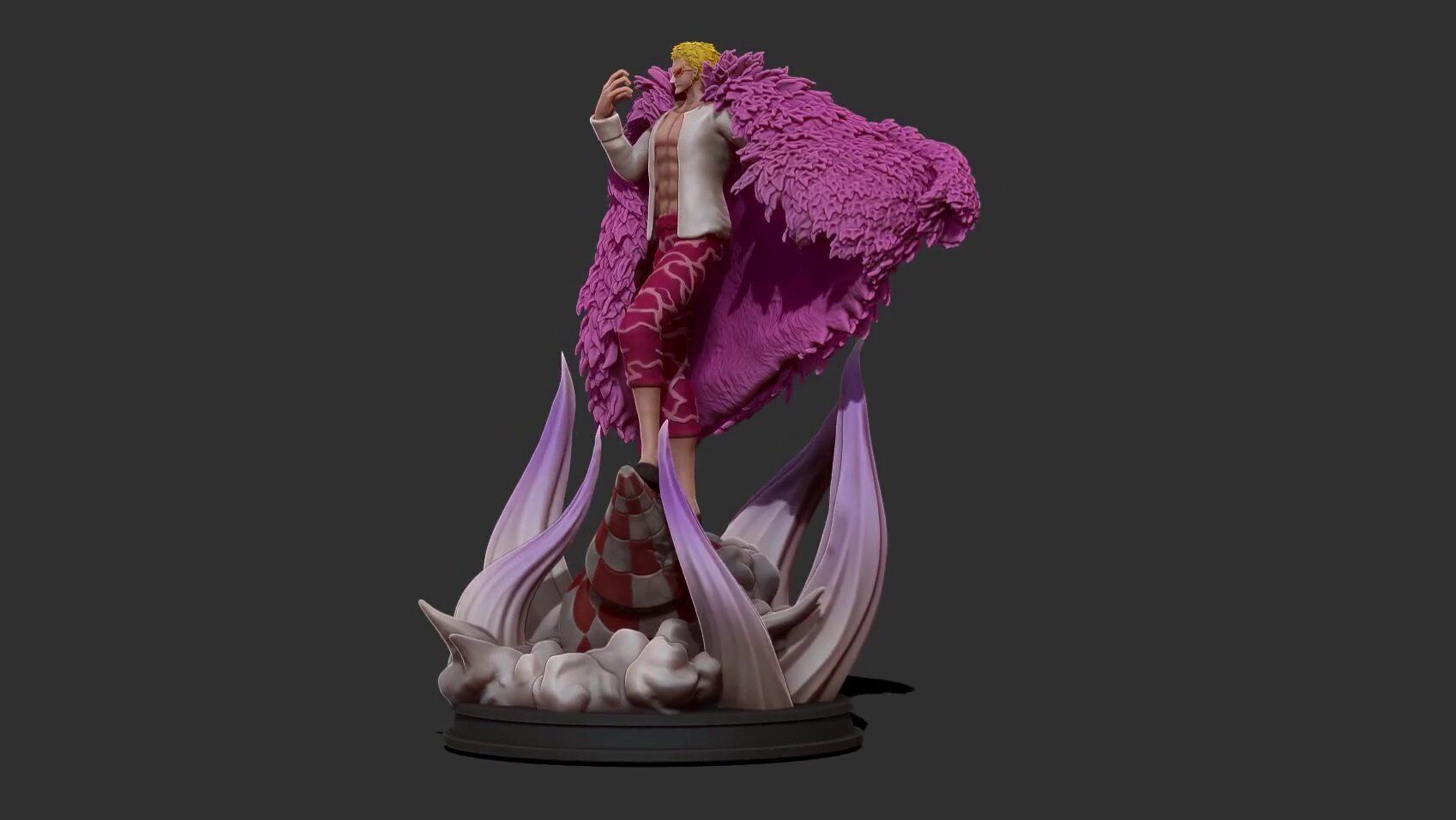 Donquixote Doflamingo 3d print statue - One Piece figurine 3D model 3D ...
