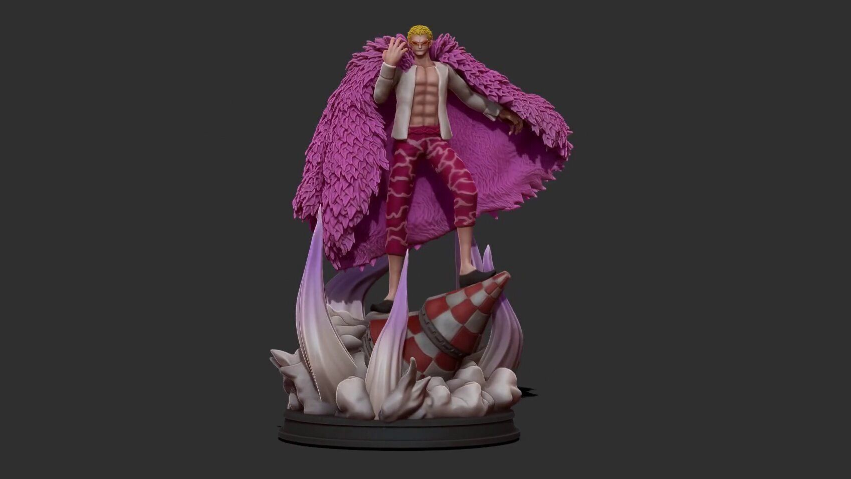 Donquixote Doflamingo 3d print statue - One Piece figurine 3D model 3D ...