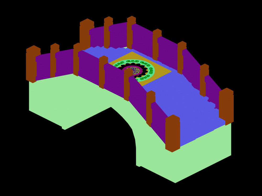 Stone arch bridge 3D model | CGTrader