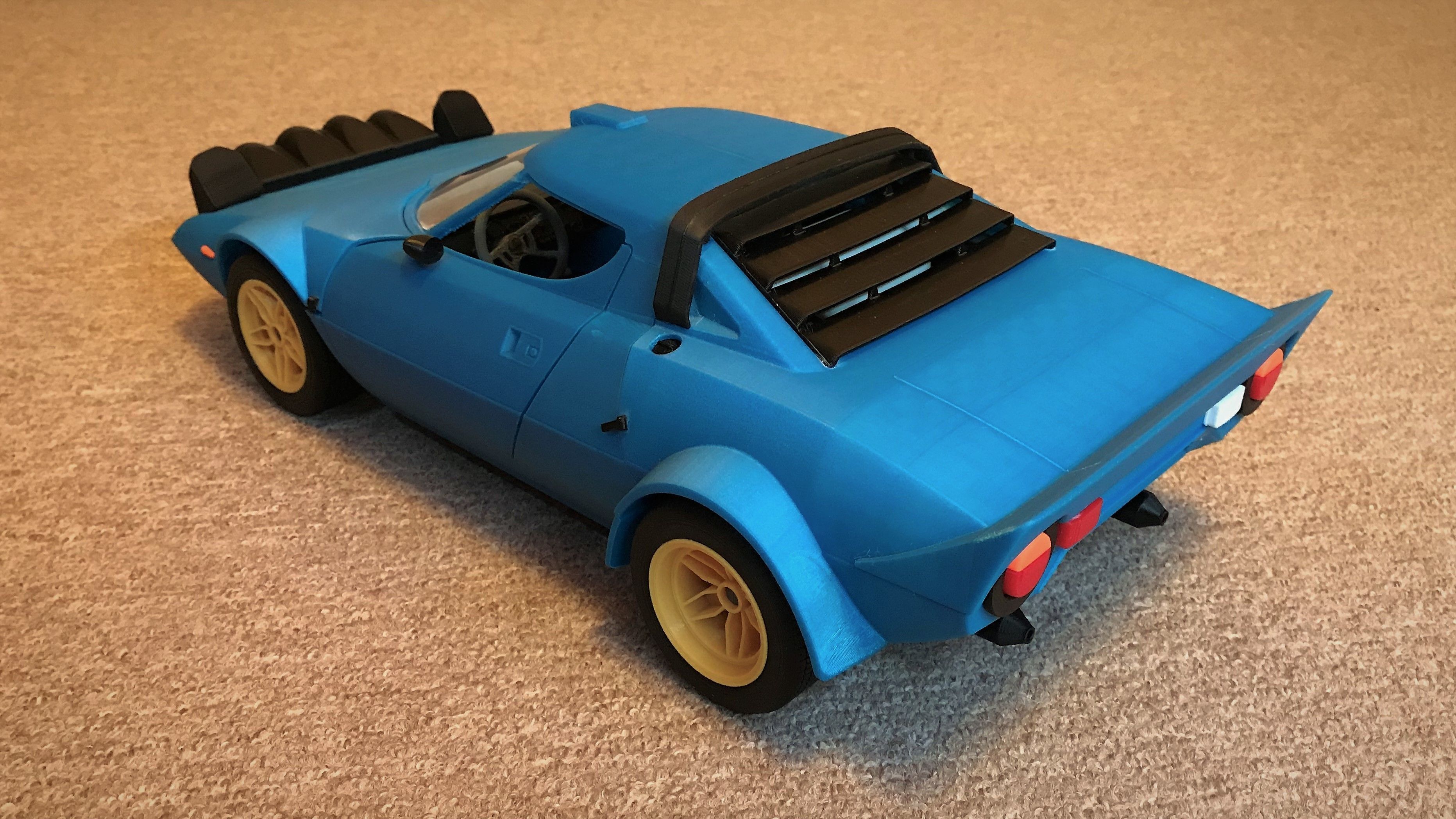 Lancia Stratos - detailed scale model kit 3D model 3D printable | CGTrader