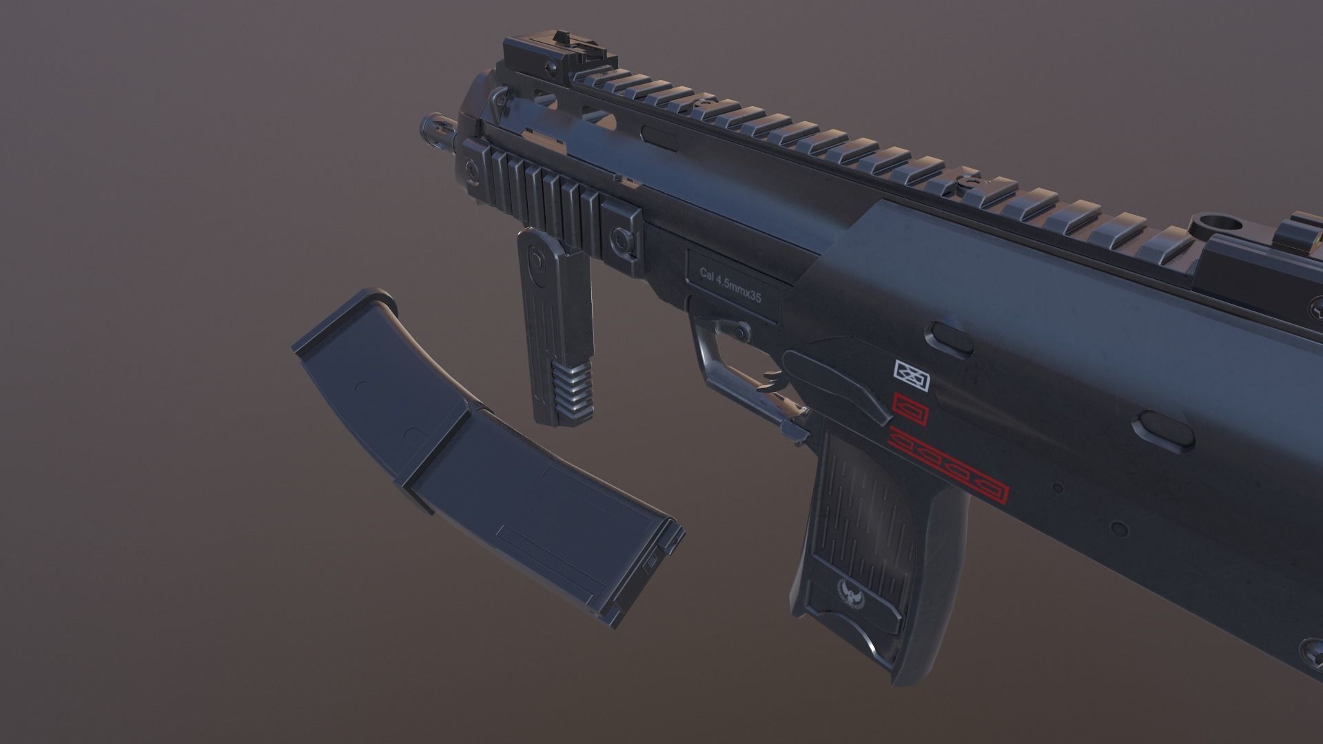 3D model ASSAULT RIFLE HK MP7 WEAPON 3D MODEL VR / AR / low-poly | CGTrader