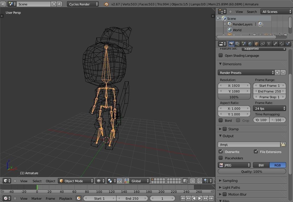 3D model Skull made in blender VR / AR / low-poly rigged animated ...