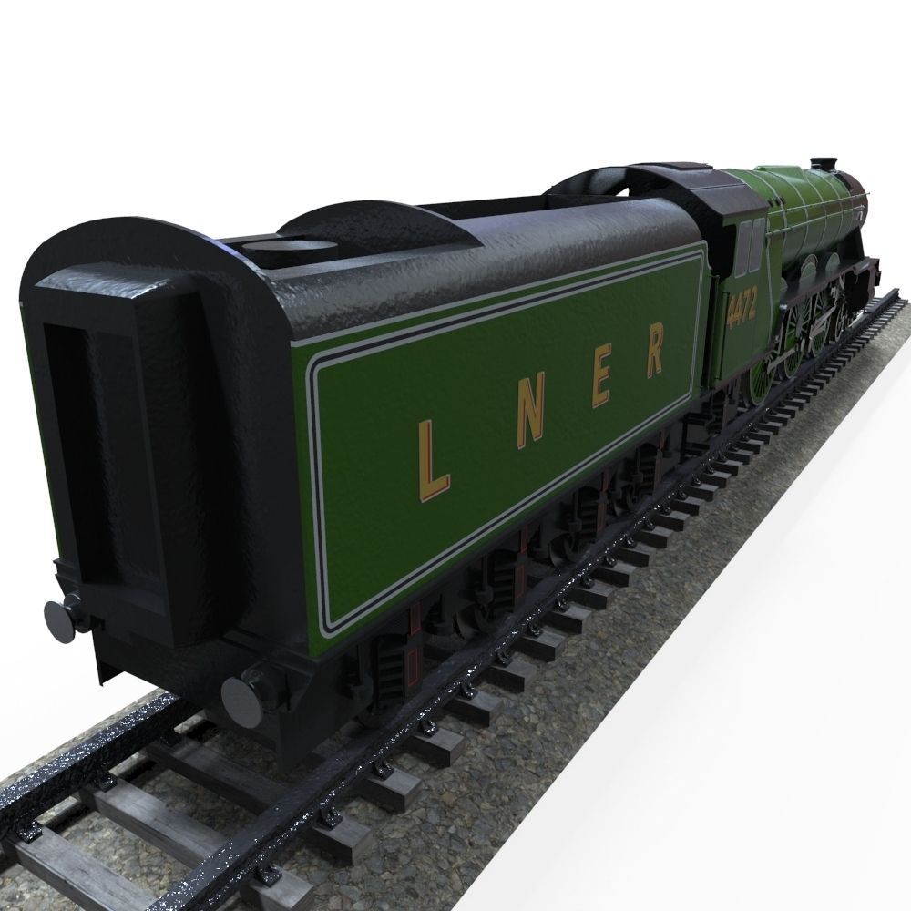 flying scotsman 3D Model Game ready .fbx .ma .mb - CGTrader.com