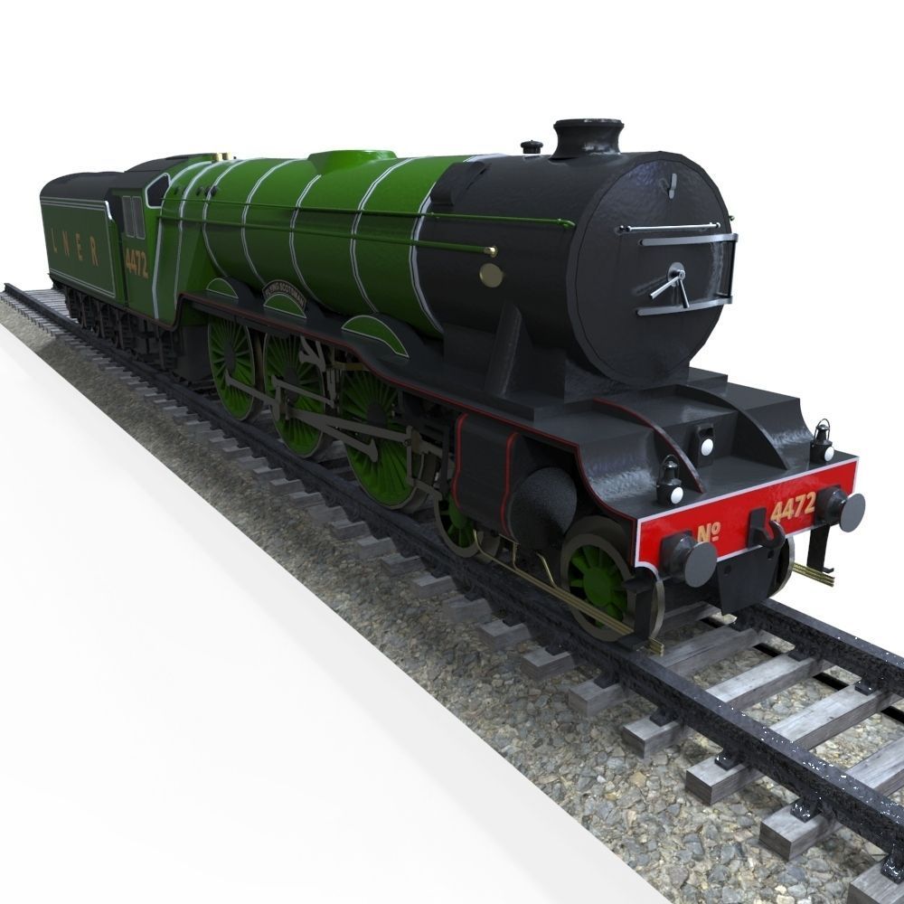 flying scotsman 3D Model Game ready .fbx .ma .mb - CGTrader.com