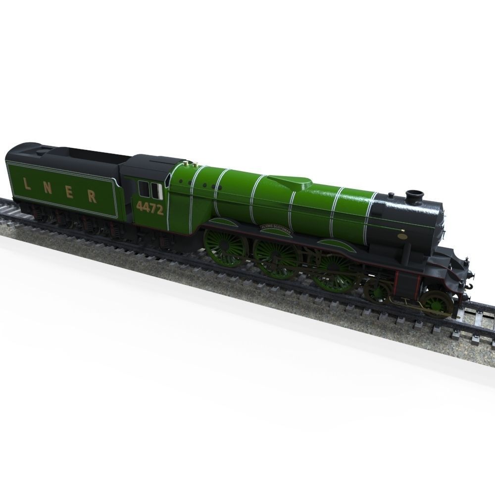 flying scotsman 3D Model Game ready .fbx .ma .mb - CGTrader.com
