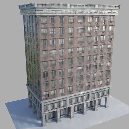 3D model Building tall VR / AR / low-poly | CGTrader