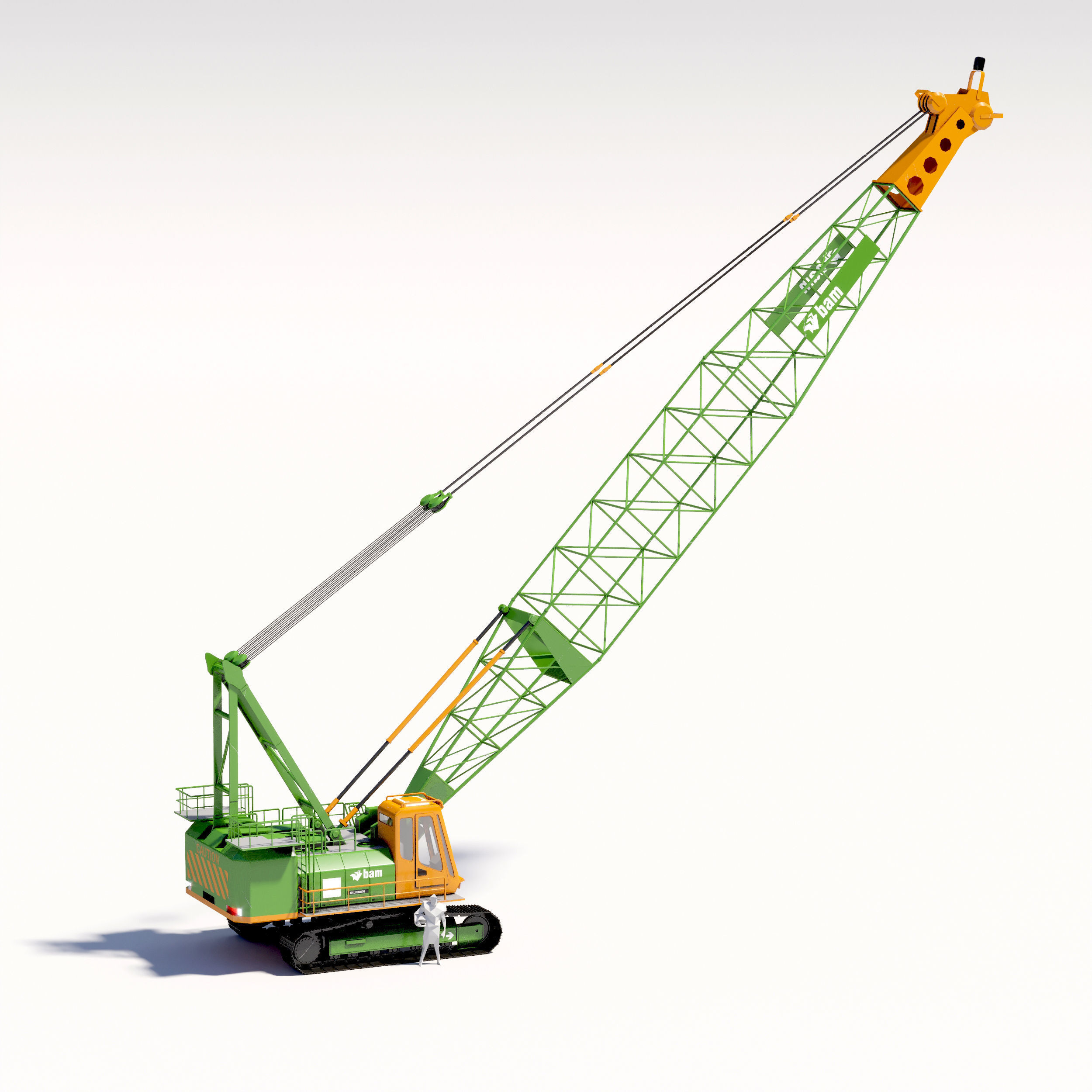 3D model Crawler Crane model VR / AR / low-poly | CGTrader
