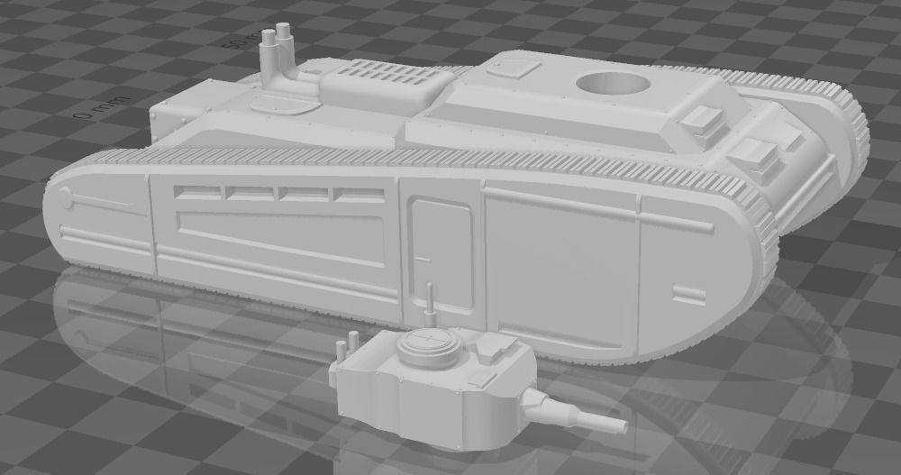 French Heavy tank 3D model 3D printable | CGTrader