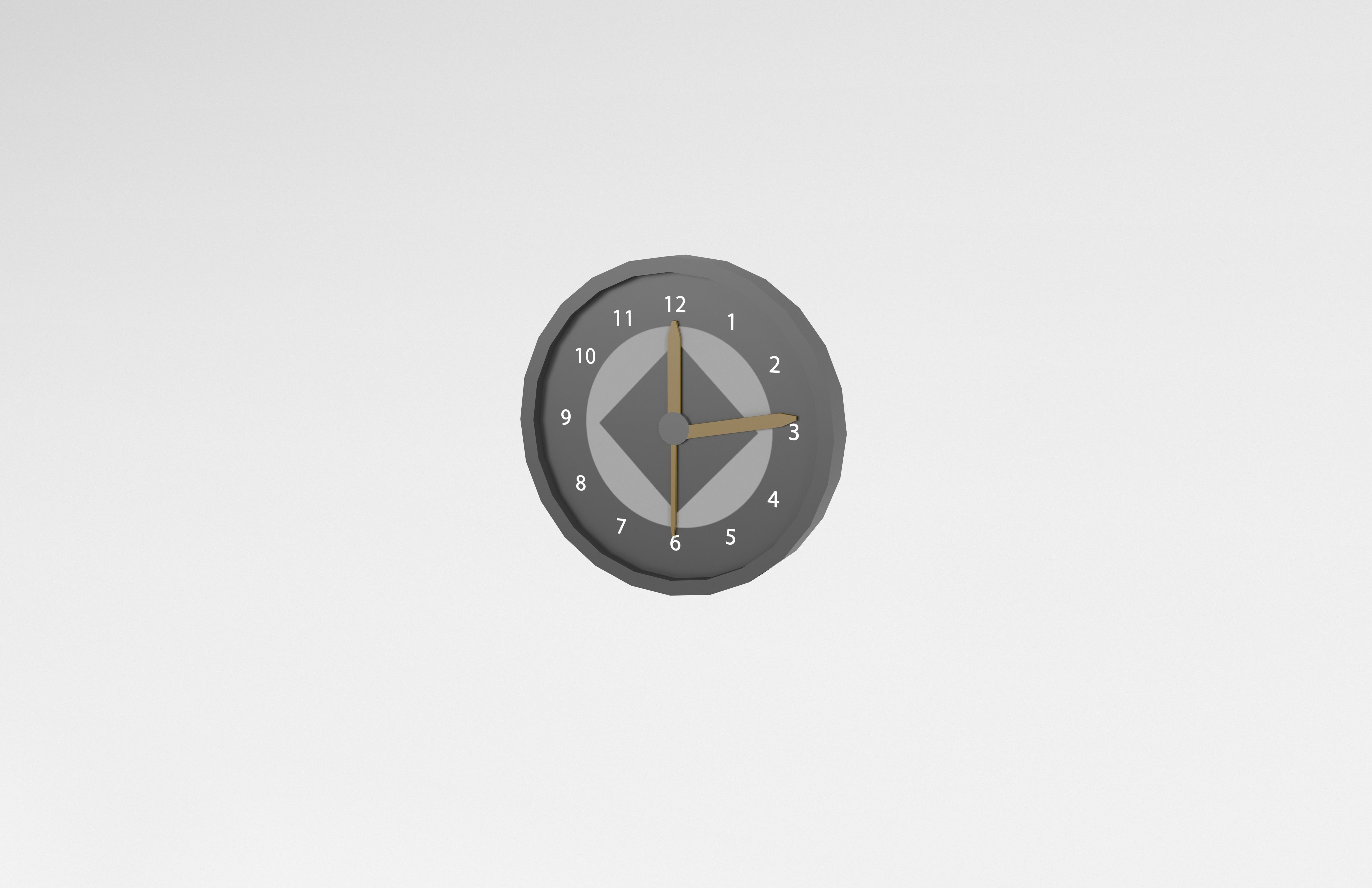 3D model Clock v1 001 VR / AR / low-poly | CGTrader