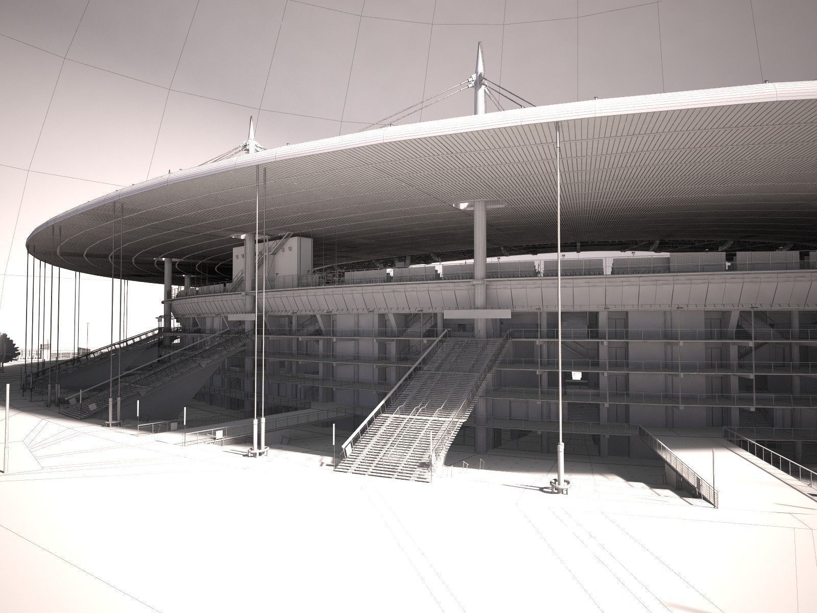 Stade De France 3D model | CGTrader