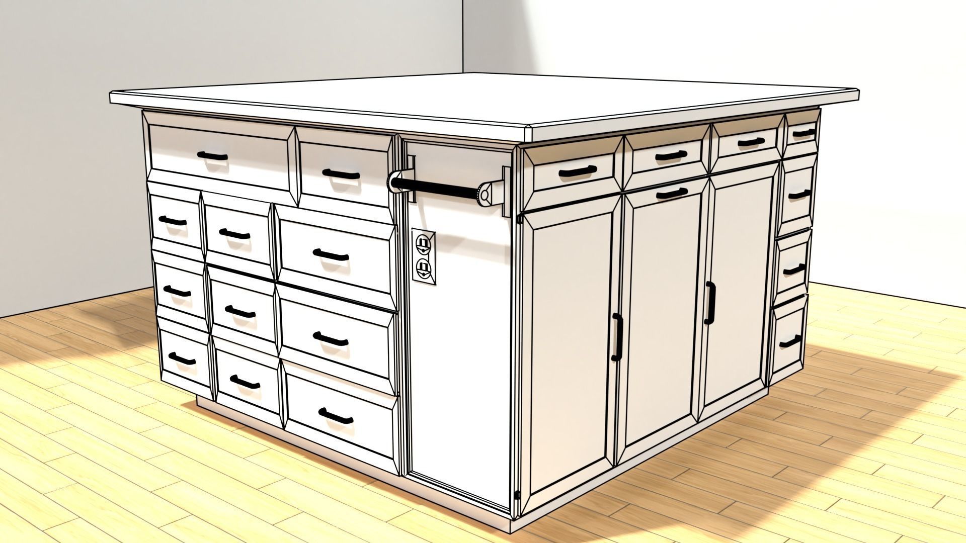 kitchen countertop 3D model | CGTrader