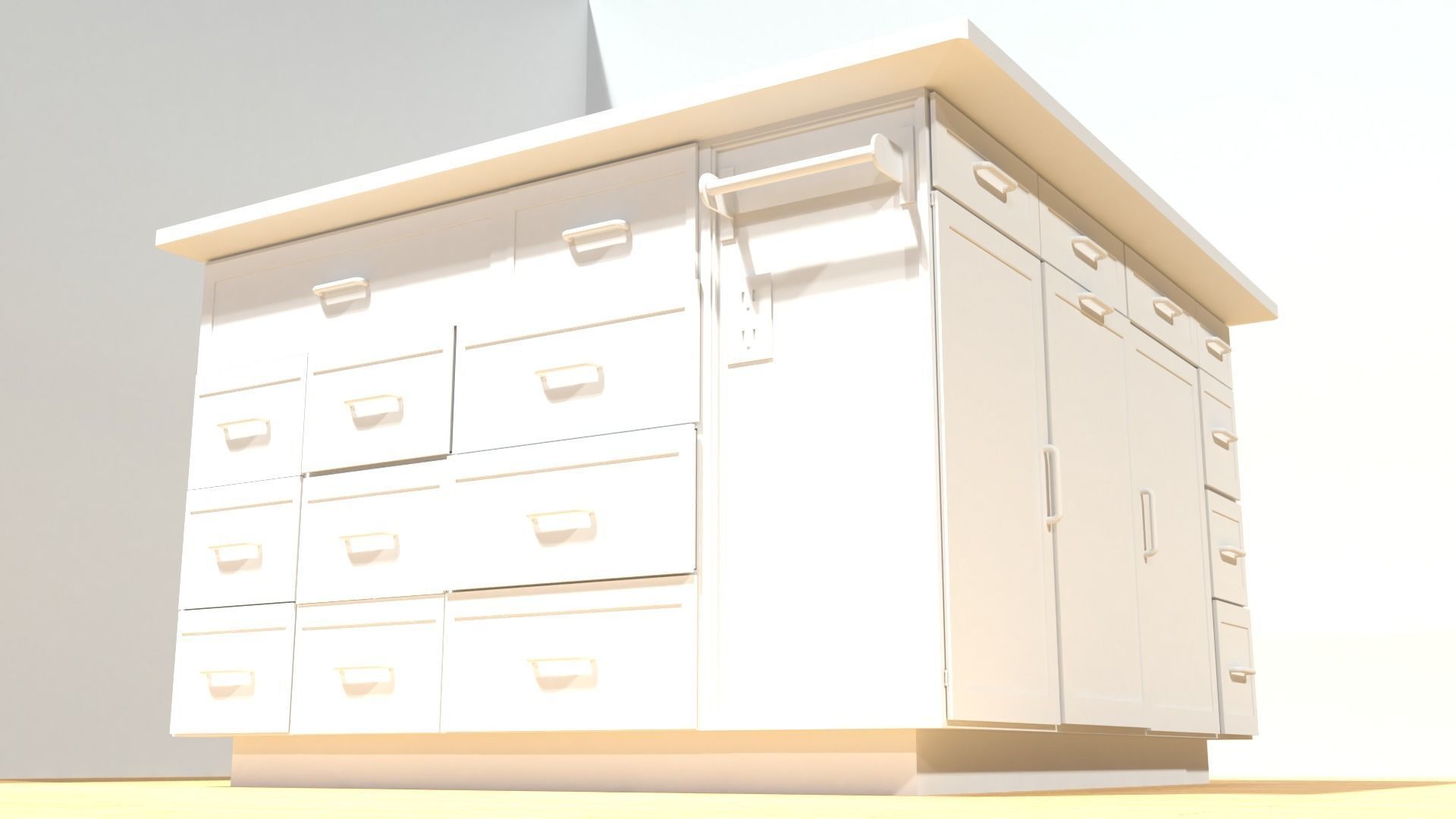 kitchen countertop 3D model | CGTrader