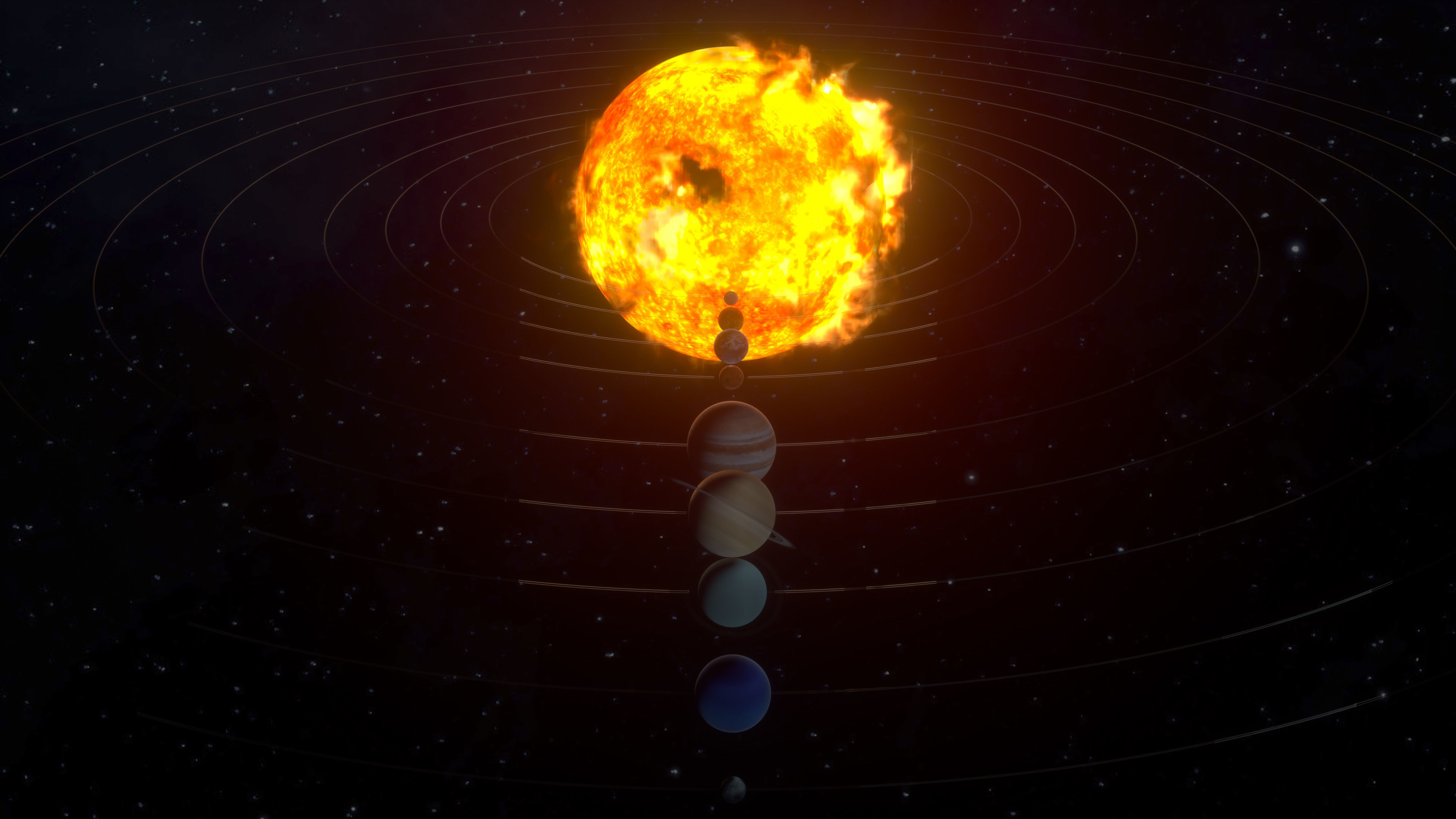 Solar system 3D model | CGTrader