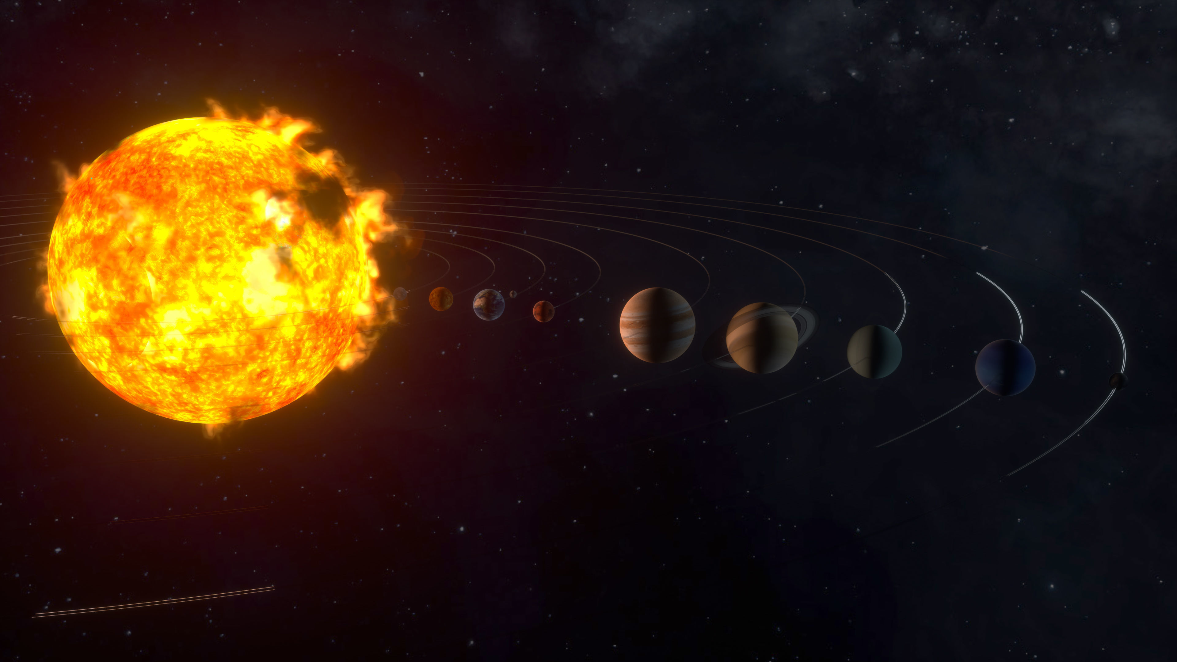 Solar system 3D model | CGTrader