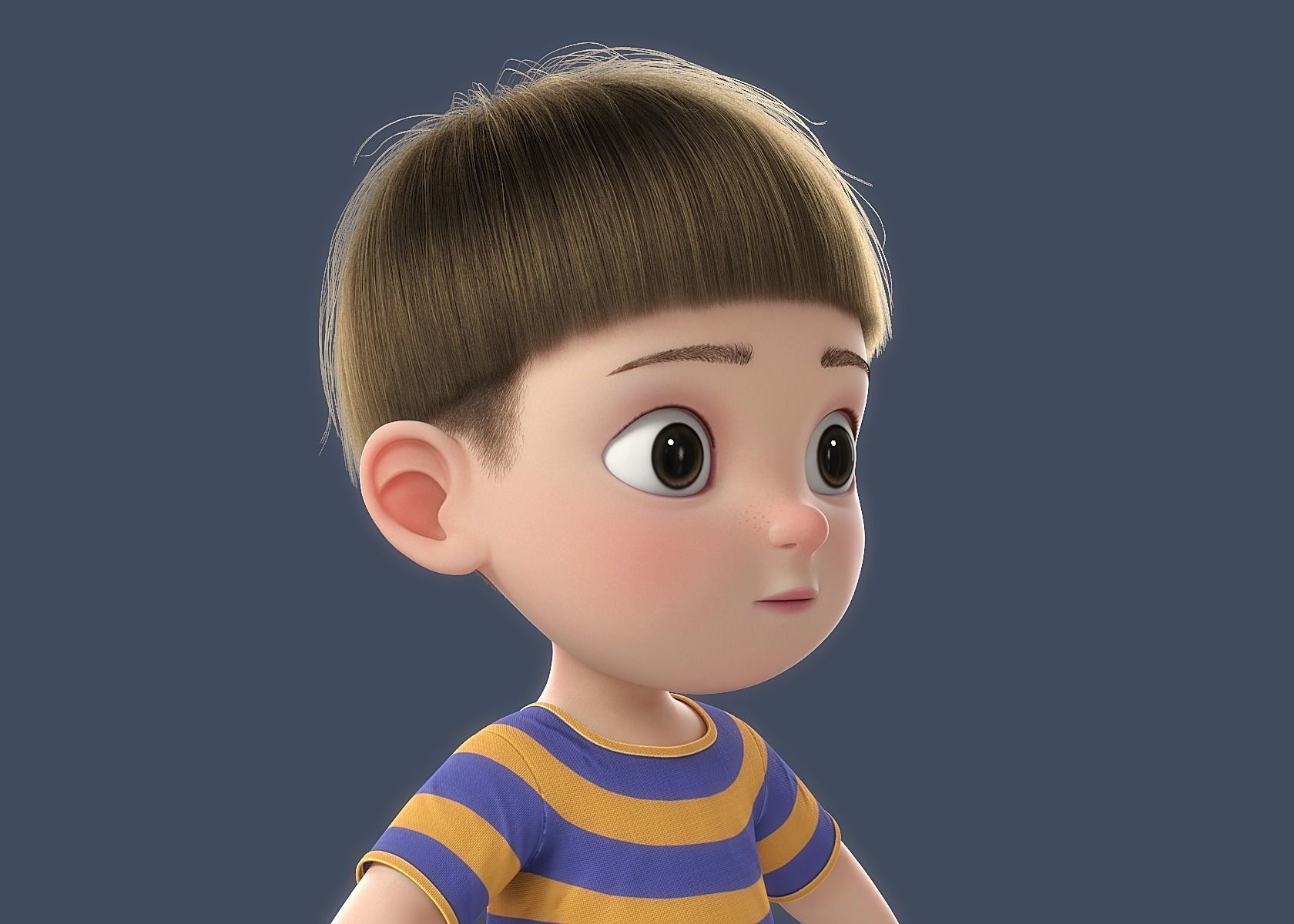 Cartoon Boy Rigged 3D model rigged | CGTrader