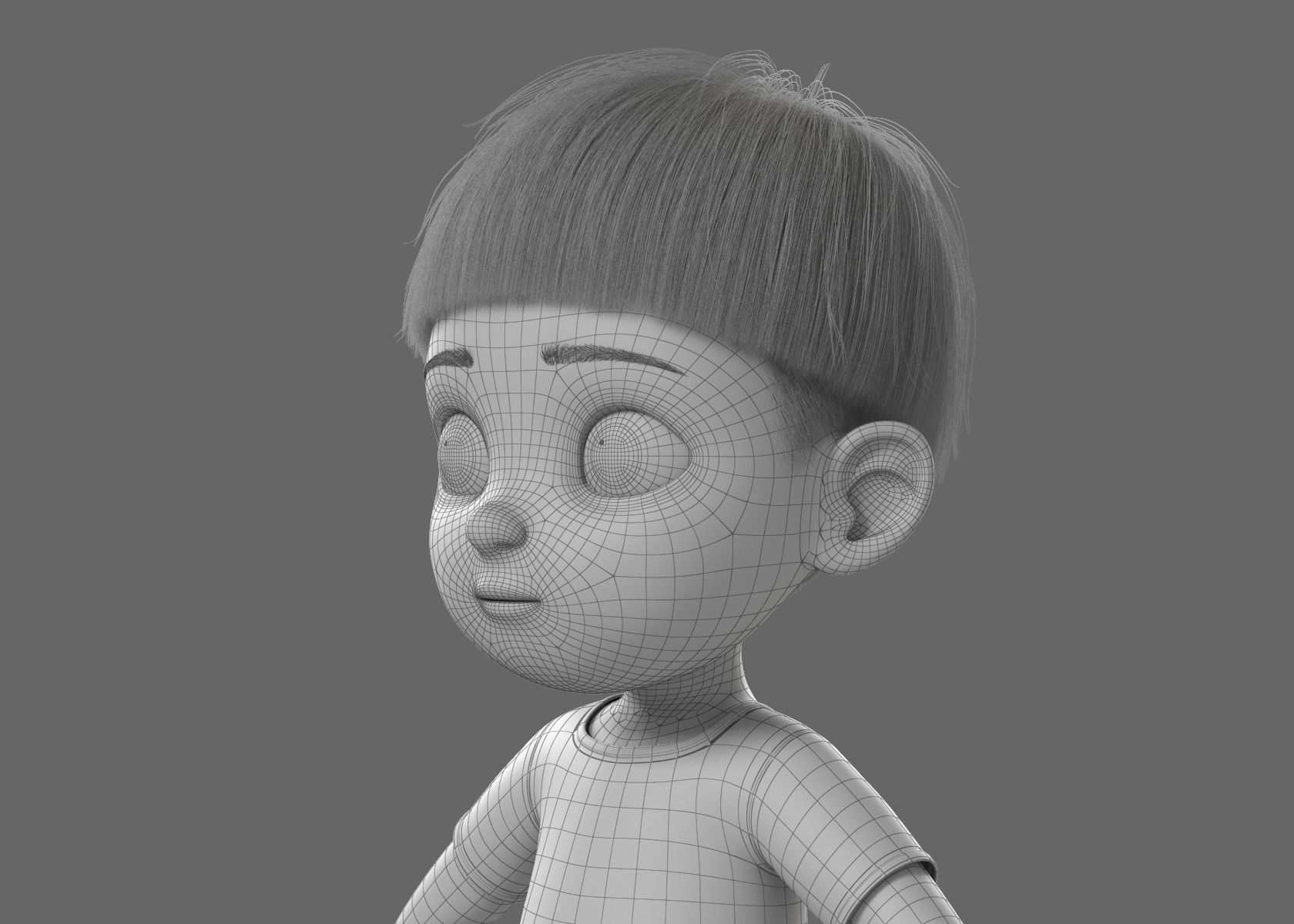 Cartoon Boy Rigged 3D model rigged | CGTrader