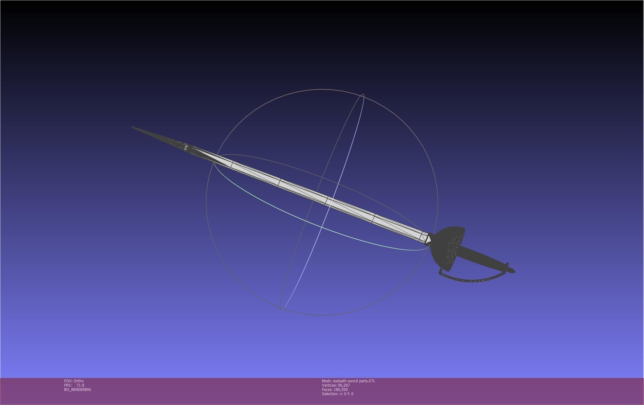 Esdeath Sword Printable Model 3D model 3D printable | CGTrader