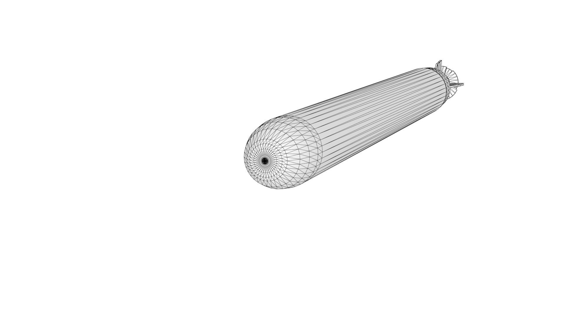 World War 2 Naval Torpedo 3D model rigged | CGTrader