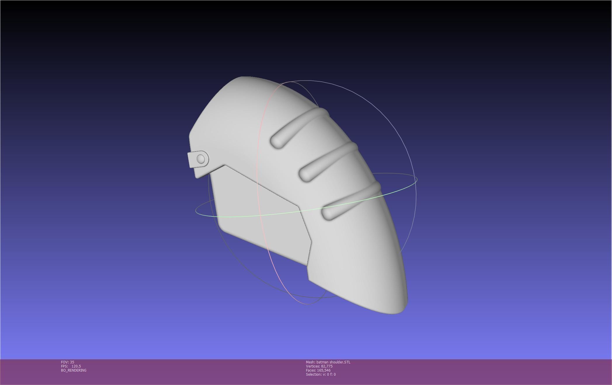 Batman Shoulder Piece Printable Model 3D model 3D printable | CGTrader