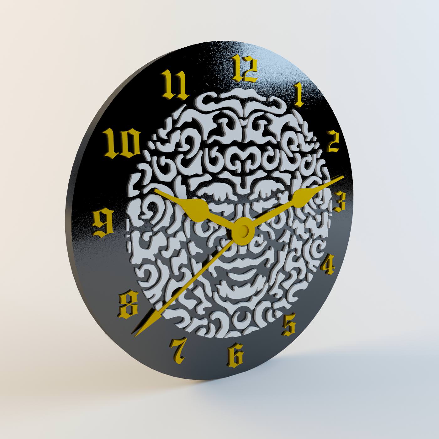 Face Wall Clock 3D model | CGTrader