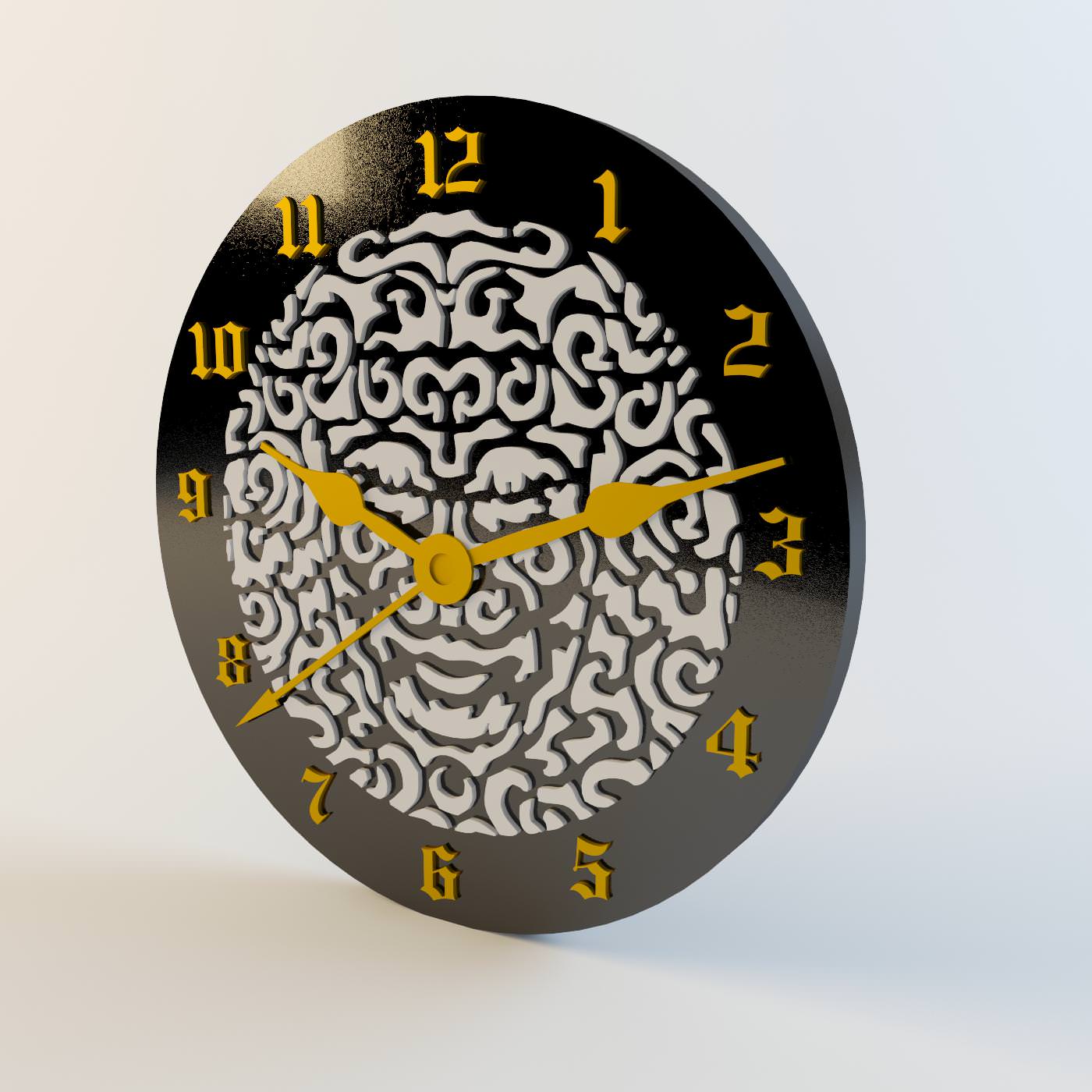Face Wall Clock 3D model | CGTrader
