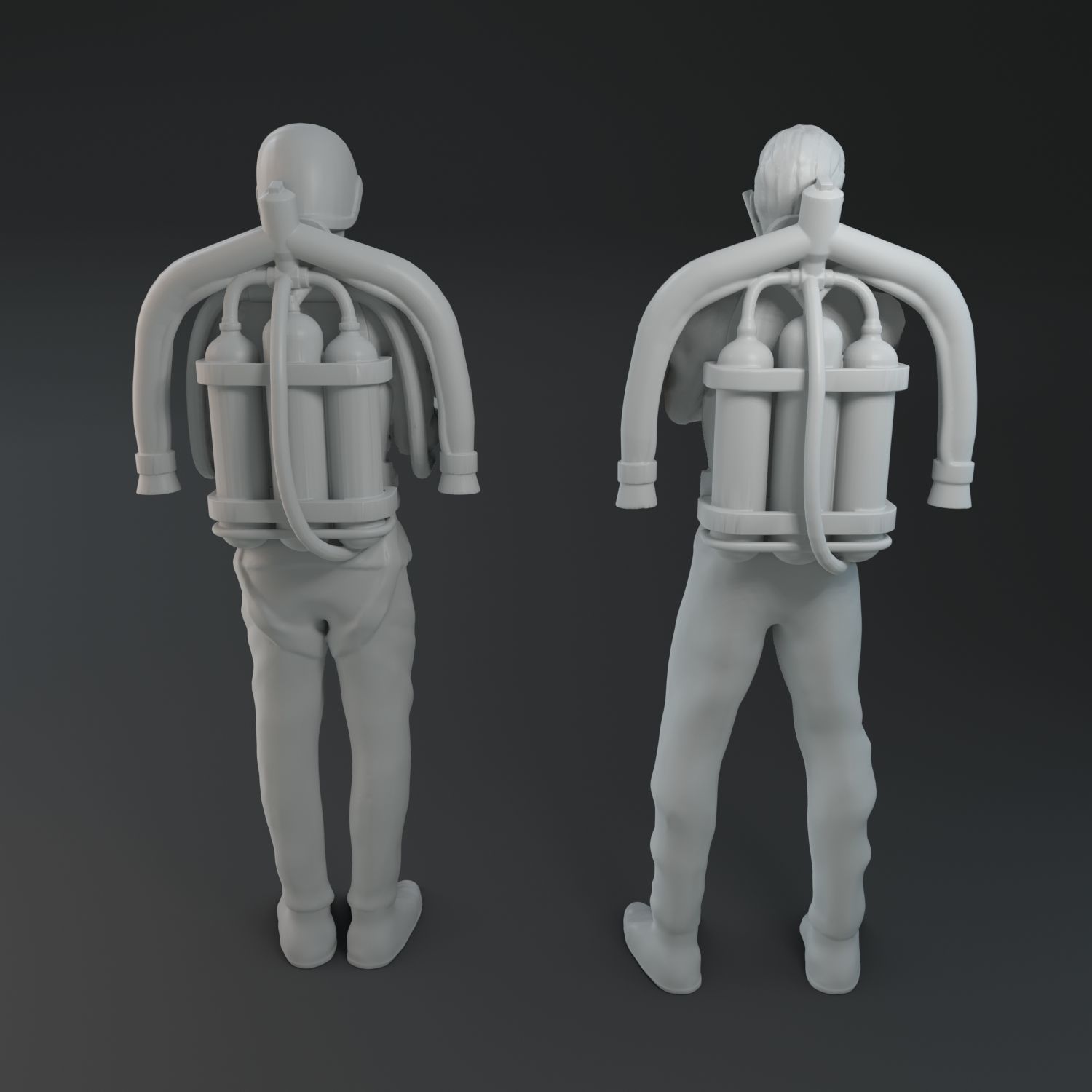 James Bond jetpack 3D model 3D printable | CGTrader