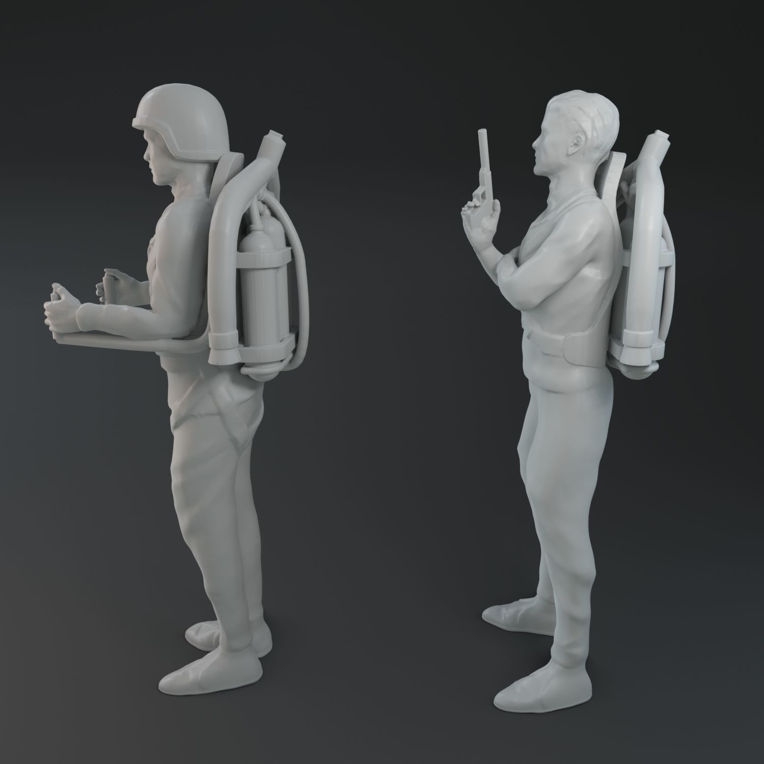 James Bond jetpack 3D model 3D printable | CGTrader