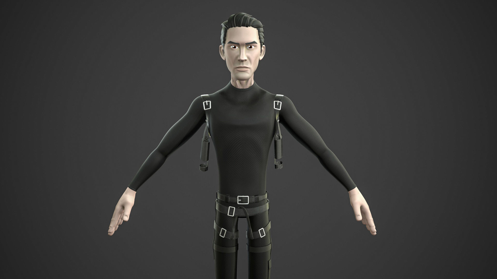 Neo Matrix Keanu Reeve 3D model | CGTrader
