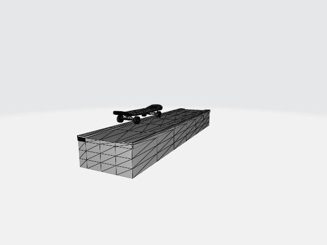 BOX RAMP skateboarding low poly for printing free 3D model 3D printable ...