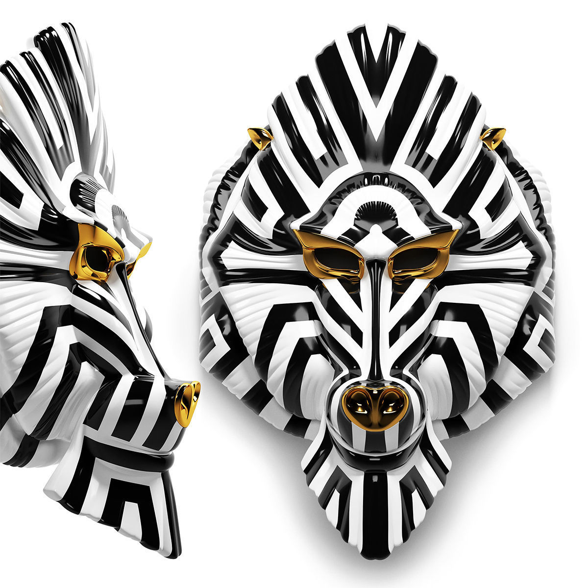 Lladro Mandrill Mask I 3D model | CGTrader