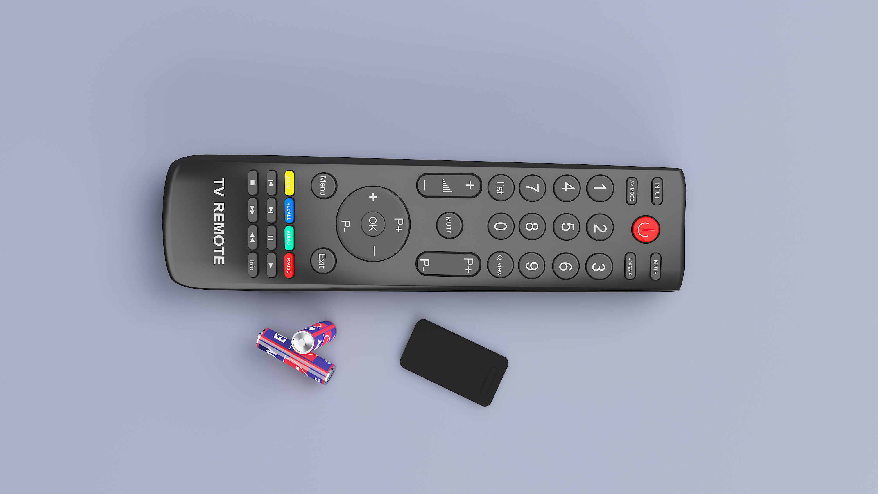 Remote Controller and Battrey 3D model | CGTrader