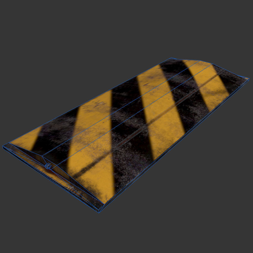 3D model Traffic Speed Bump VR / AR / low-poly | CGTrader