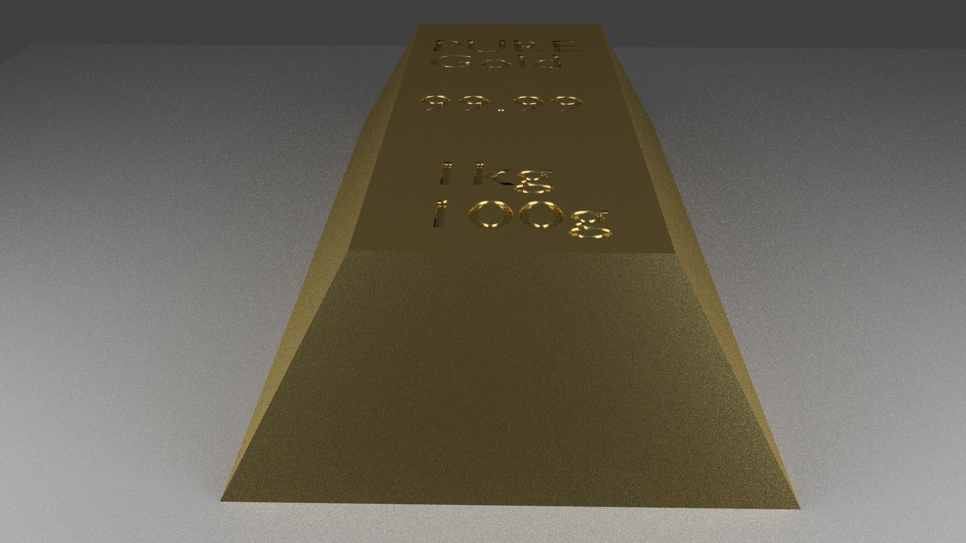 Realistic Gold bar 3D model | CGTrader