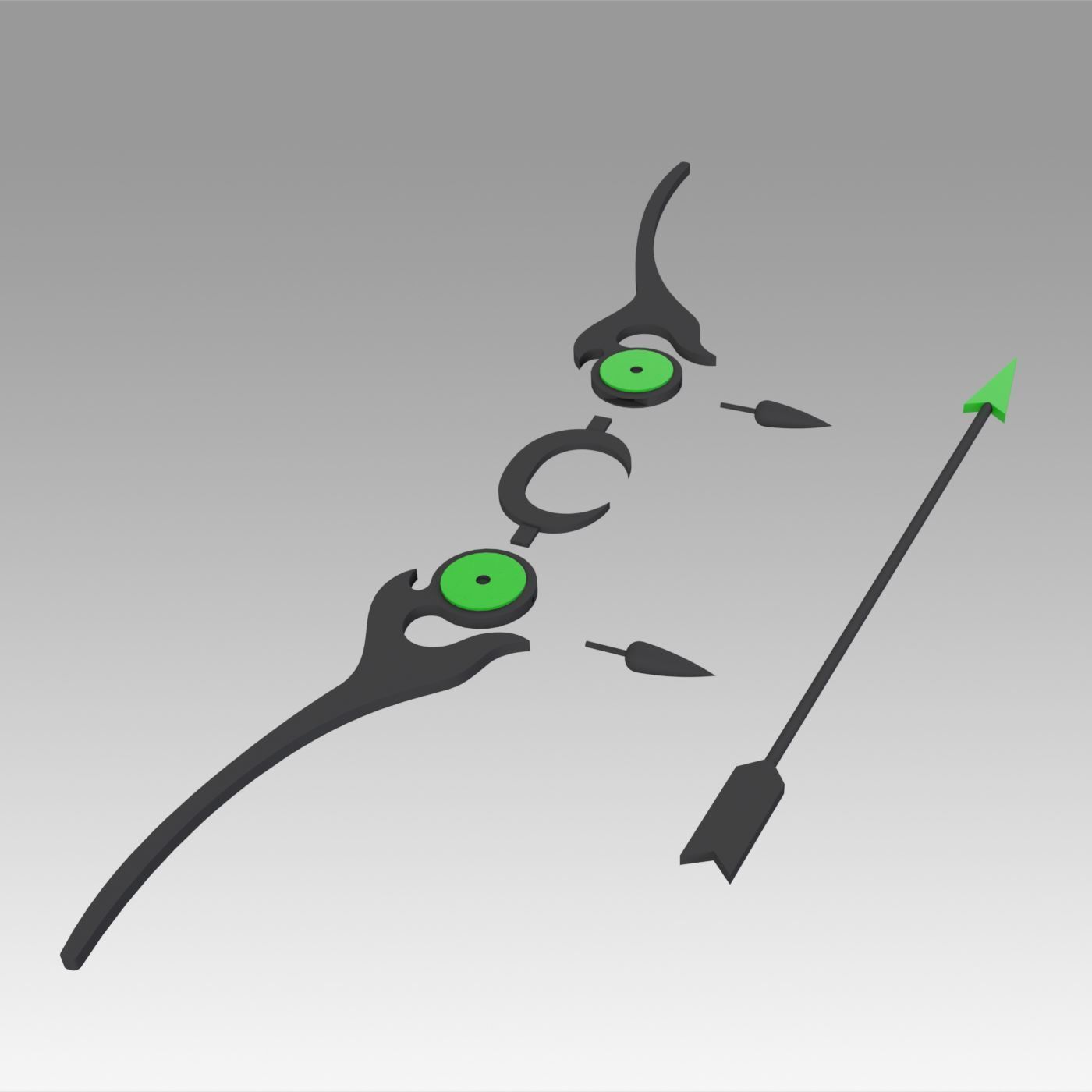 Seraph of the End Yoichi Saotome Bow And Arrow 3D model 3D printable ...