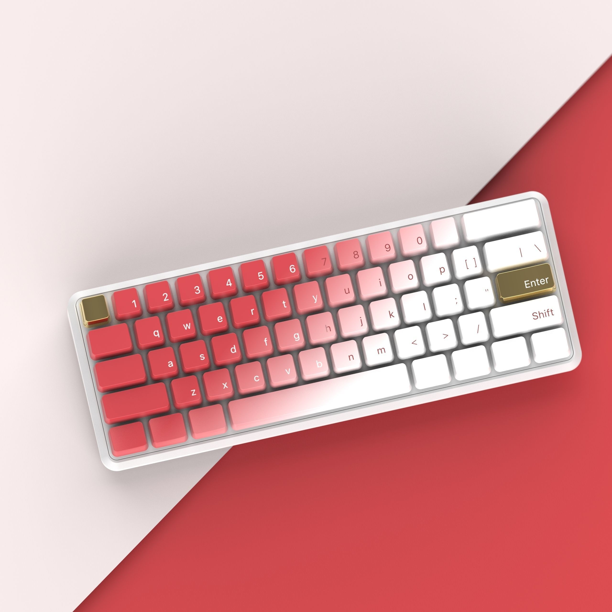 Mechanical keyboard design 3D model | CGTrader