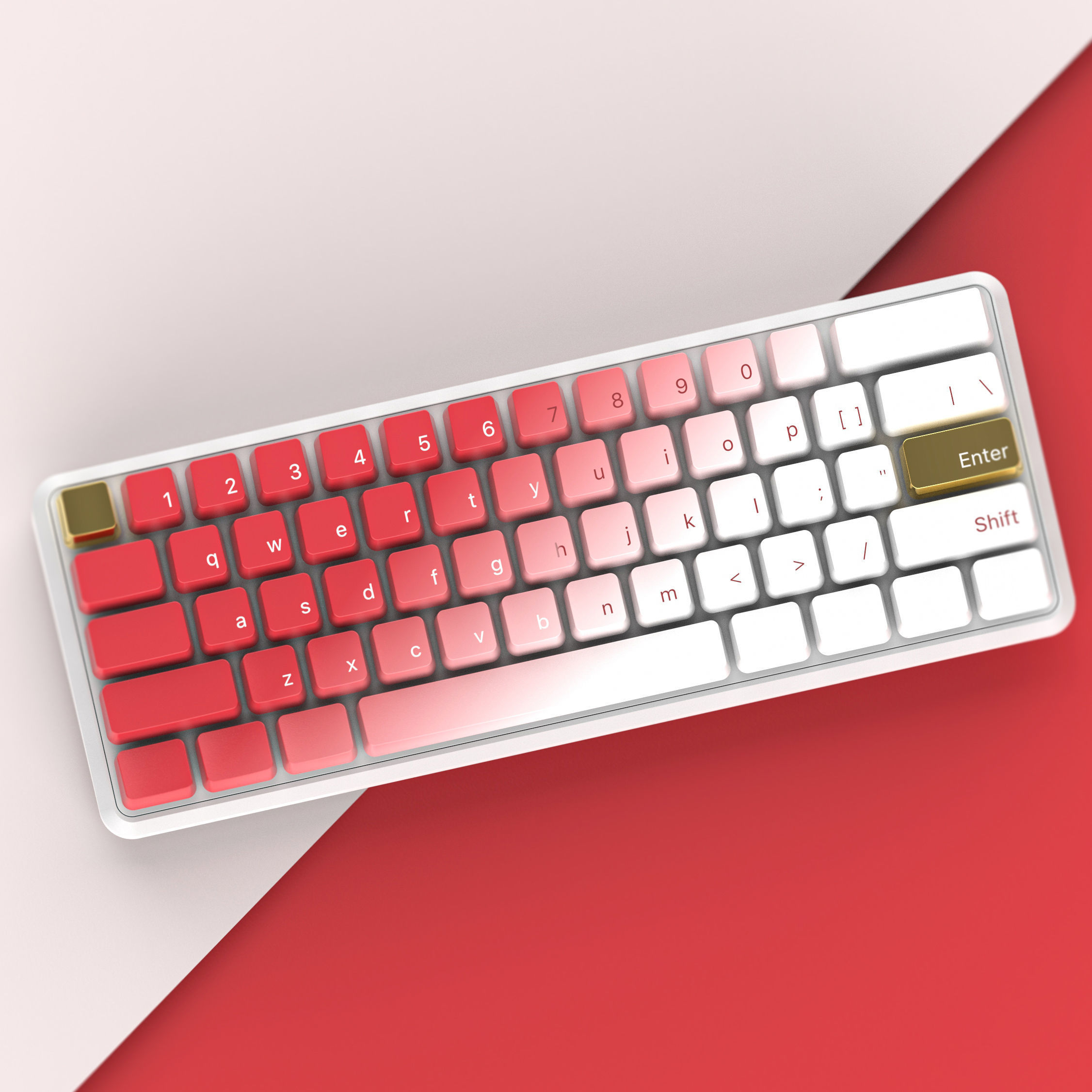 Mechanical keyboard design 3D model | CGTrader