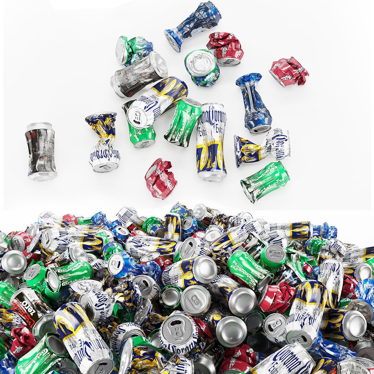 Aluminum cans 3D model | CGTrader