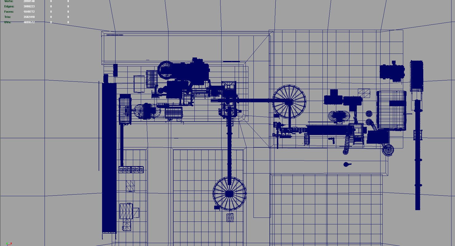 factory mill building 3d model 3D model | CGTrader