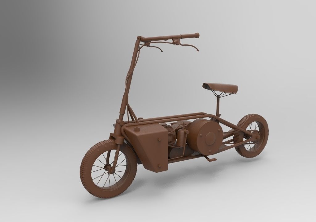 scooter bicycle 3D model 3D printable | CGTrader