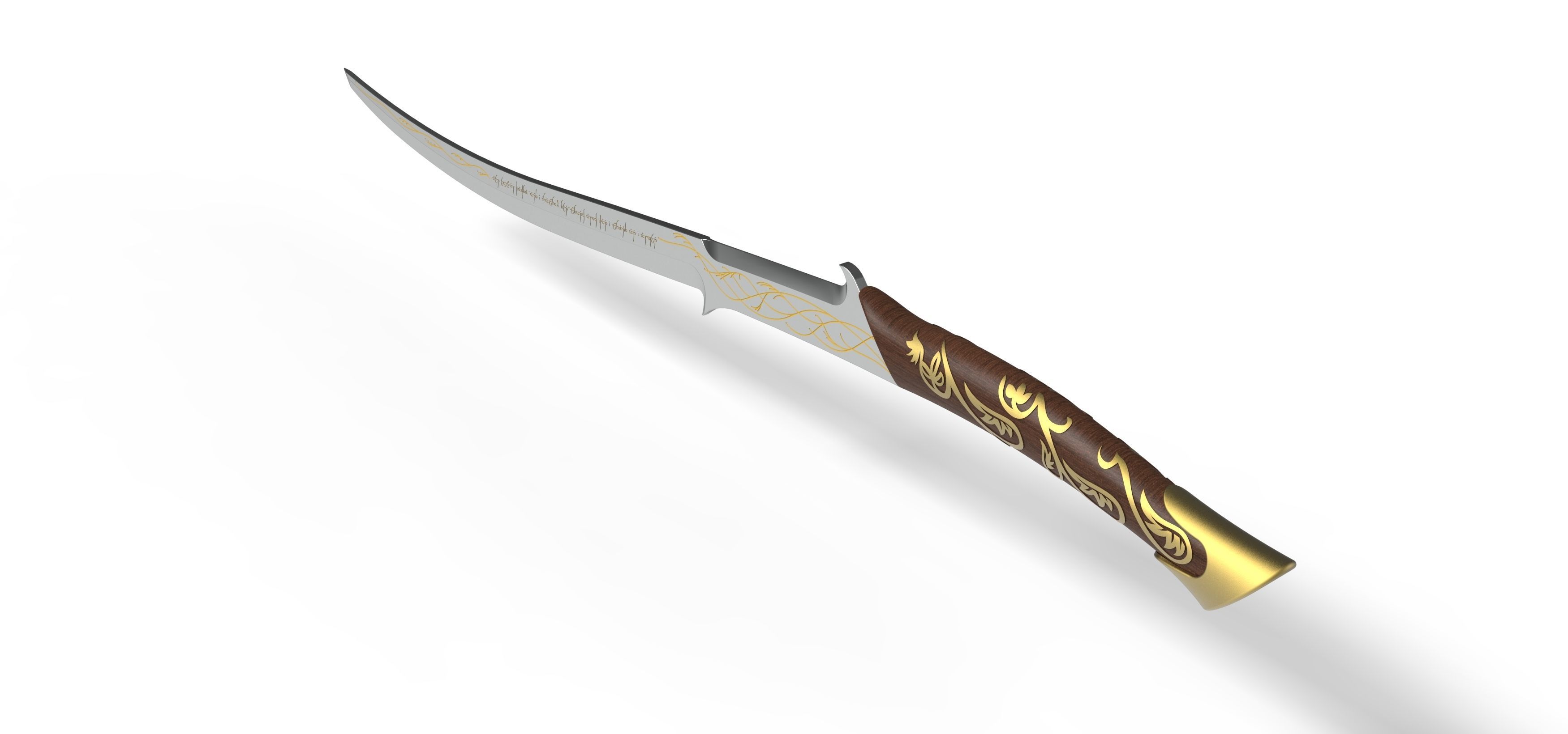 Hadhafang Sword of Princess Arwen from The Lord of the Rings 3D model ...