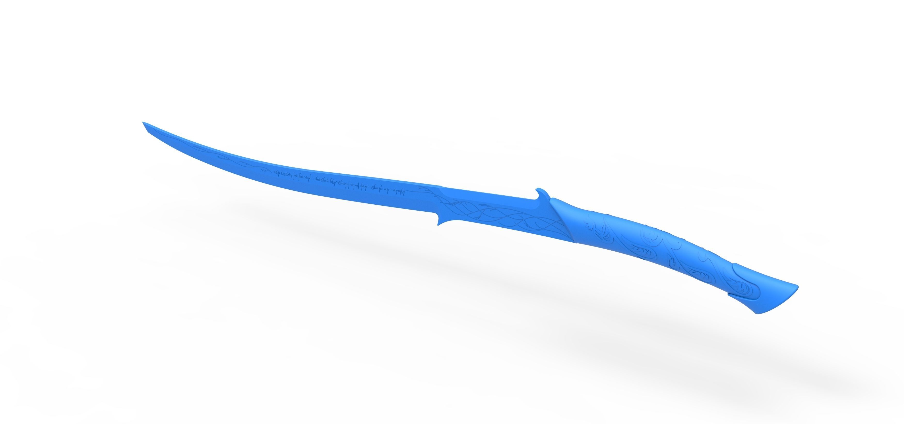 Hadhafang Sword of Princess Arwen from The Lord of the Rings 3D model ...