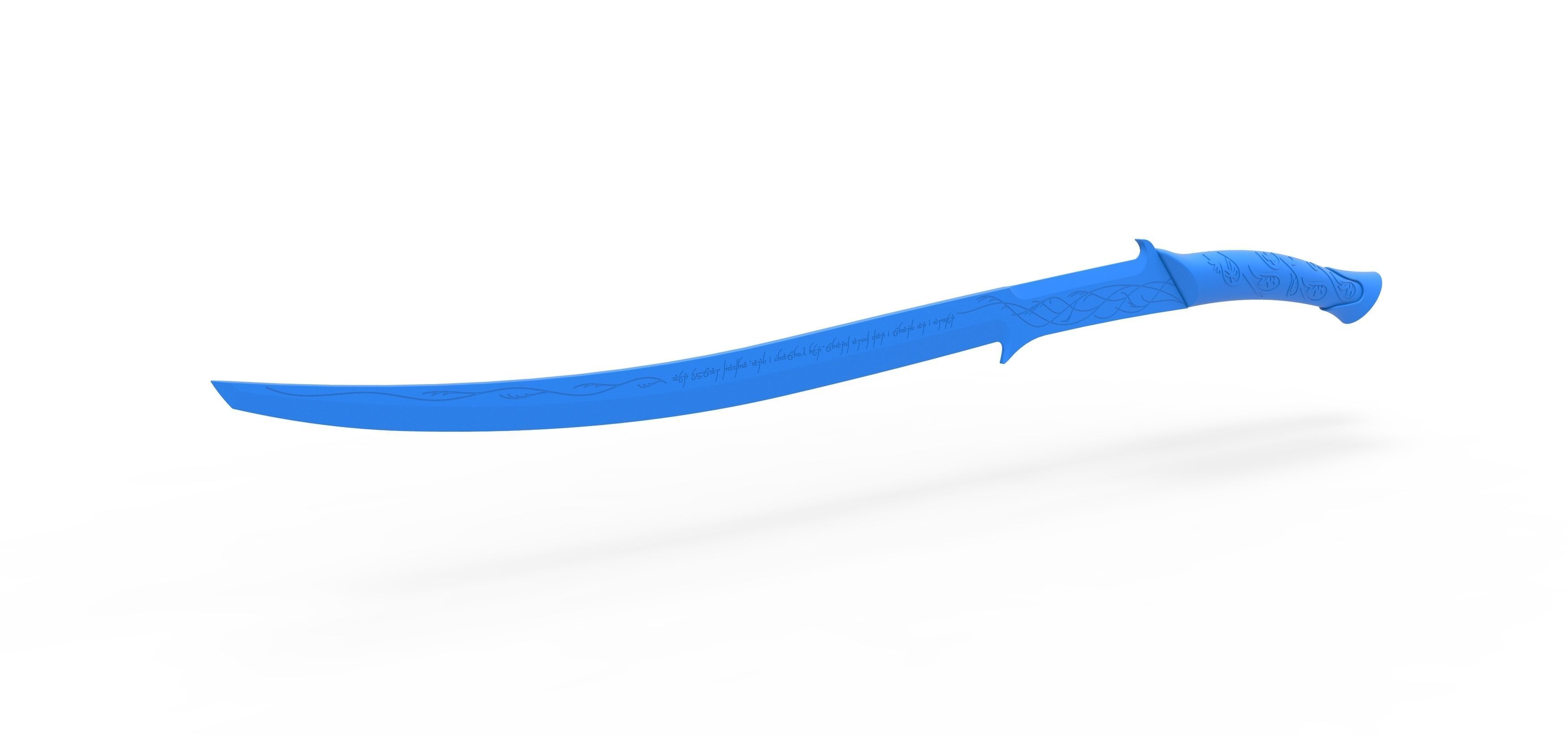Hadhafang Sword of Princess Arwen from The Lord of the Rings 3D model ...