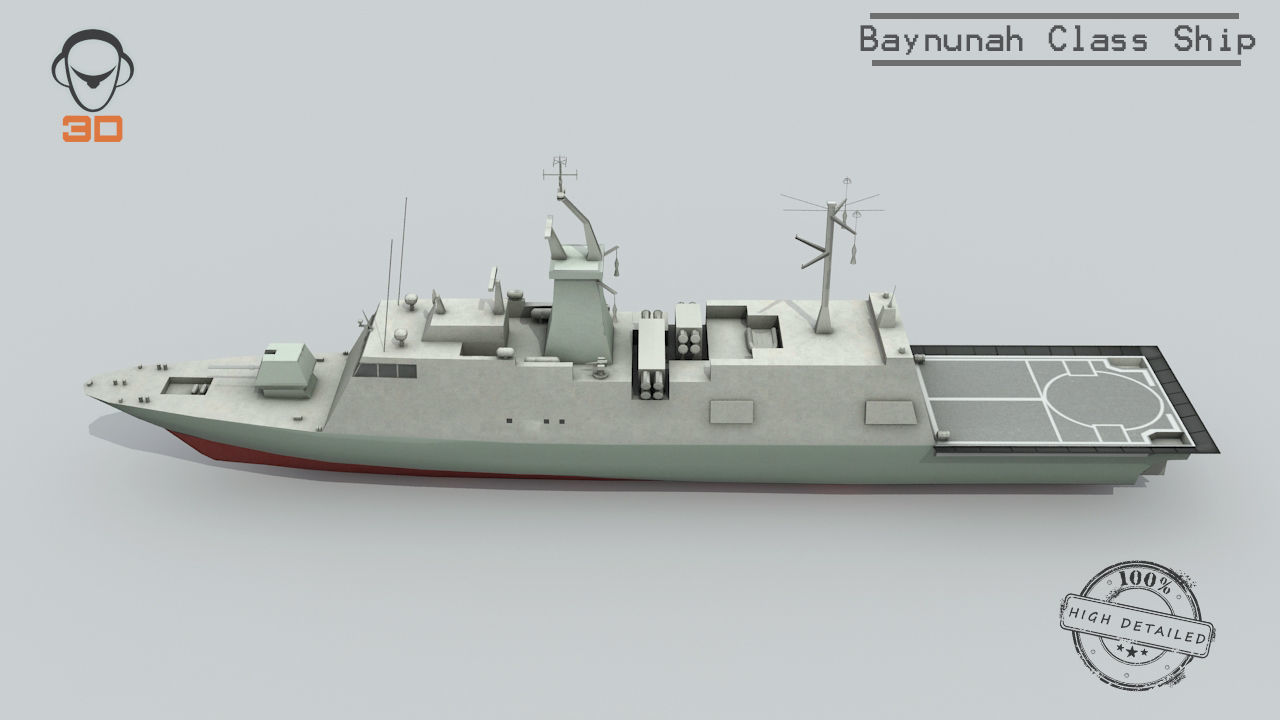 3D Baynunah class ship 3D model | CGTrader