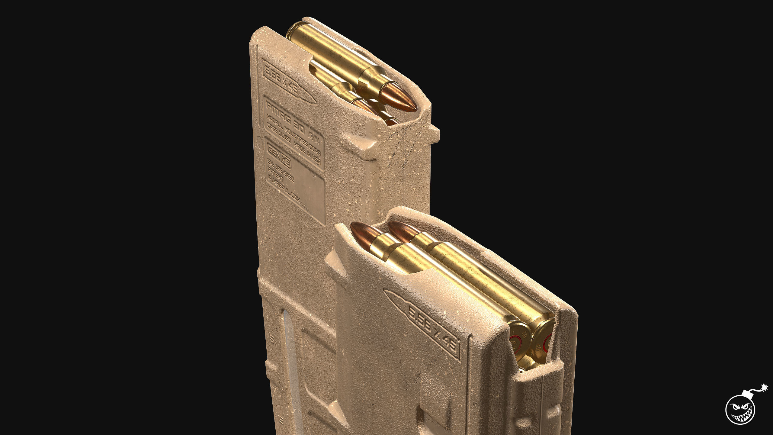 3D model AR-M4 - Magpul Pmag Magazine VR / AR / low-poly | CGTrader