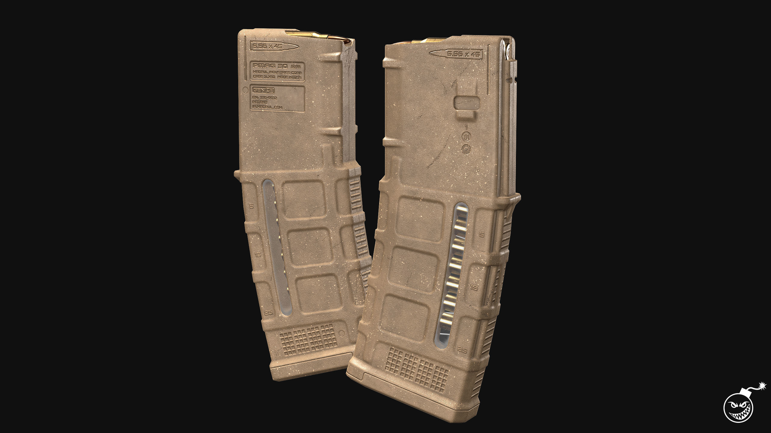 3D model AR-M4 - Magpul Pmag Magazine VR / AR / low-poly | CGTrader