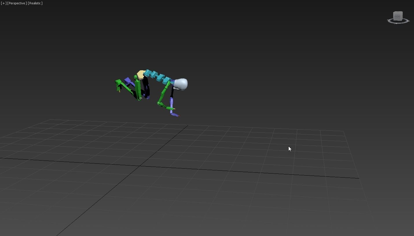 Parkour Front Flip 3D model animated | CGTrader