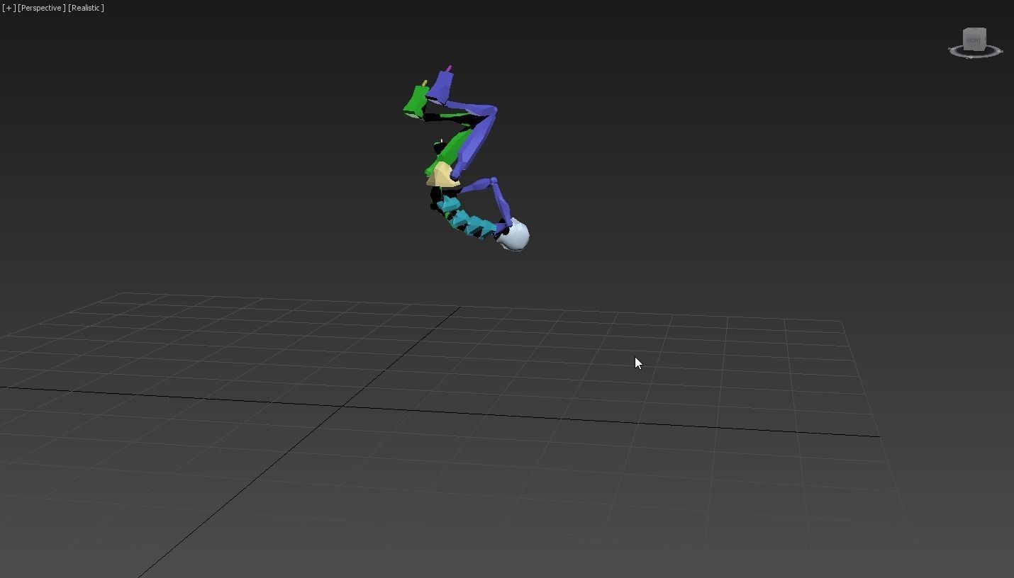 Parkour Front Flip 3D model animated | CGTrader
