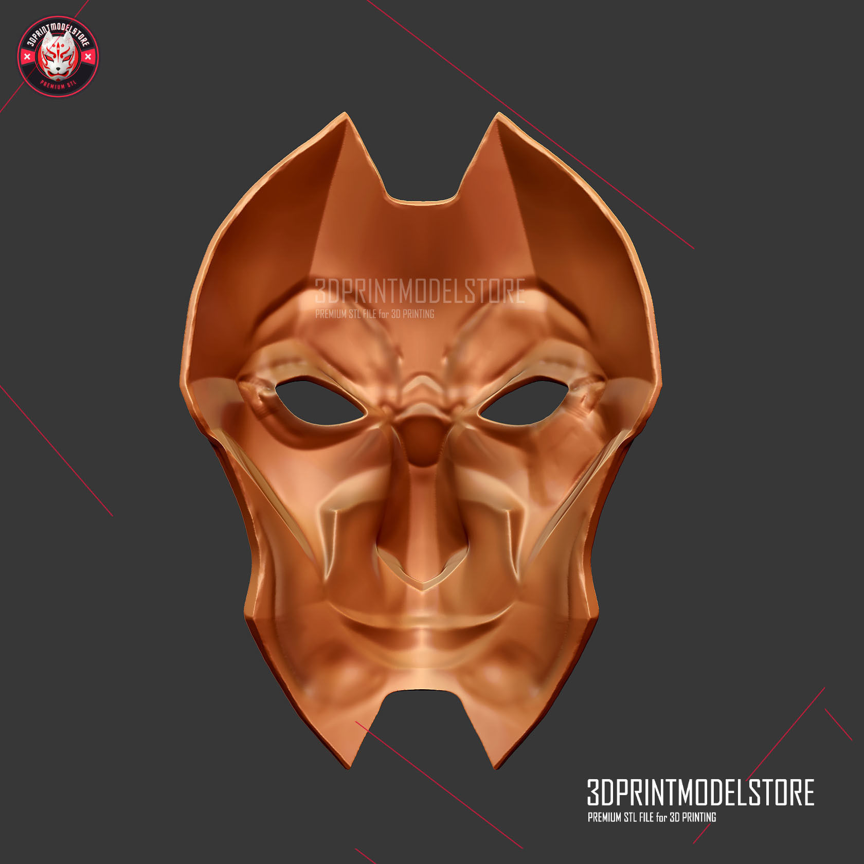 League of Legends Jhin Mask Costume Cosplay LOL Helmet 3D model 3D ...